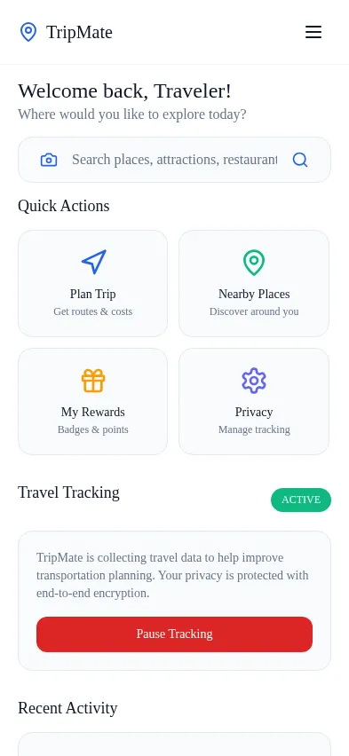 TripMate: AI-Powered Travel Data Collection & Analysis App for NATPAC