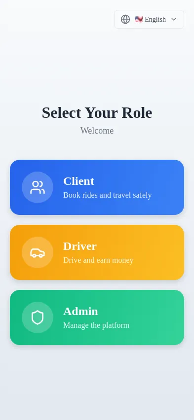 TriRole Taxi: Multilingual Android Ride-Hailing App