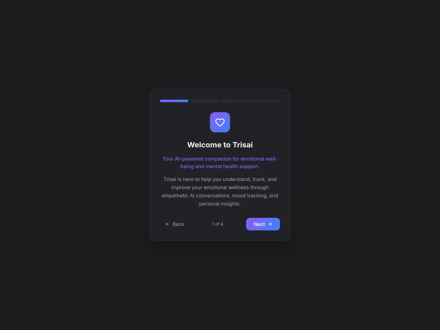 Trisai: AI-Powered Emotional Support & Mood Tracking Web App