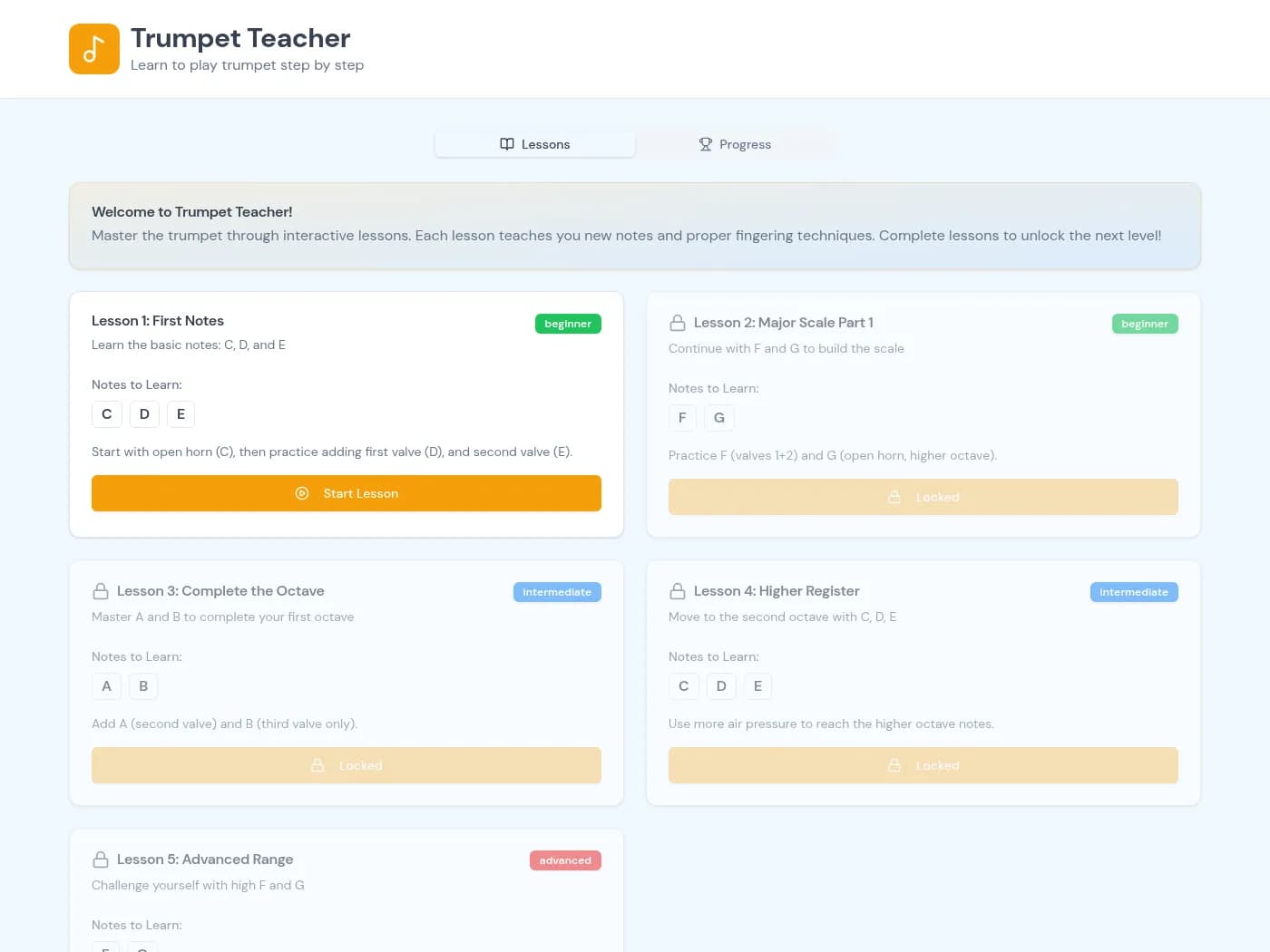 Trumpet Teacher Game