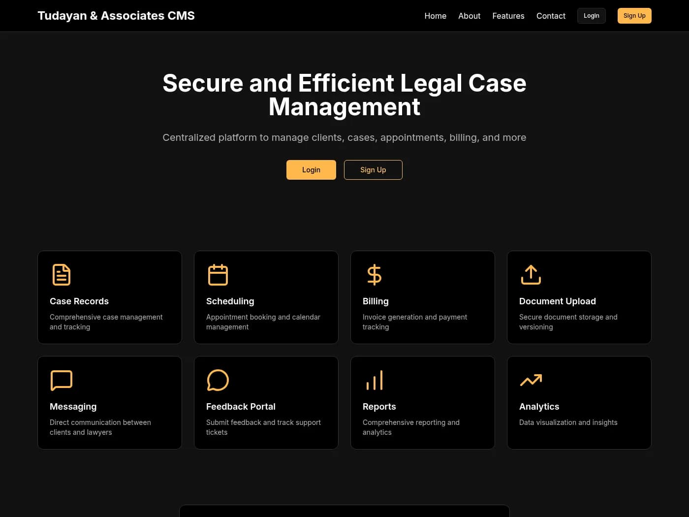 Tudayan & Associates CMS: All-in-One Legal Case Management System