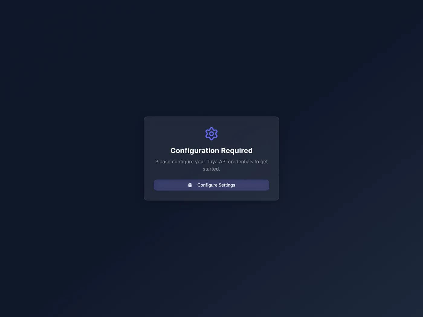 Tuya Home IoT Dashboard with Secure Token Management & Modern Glassmorphism UI