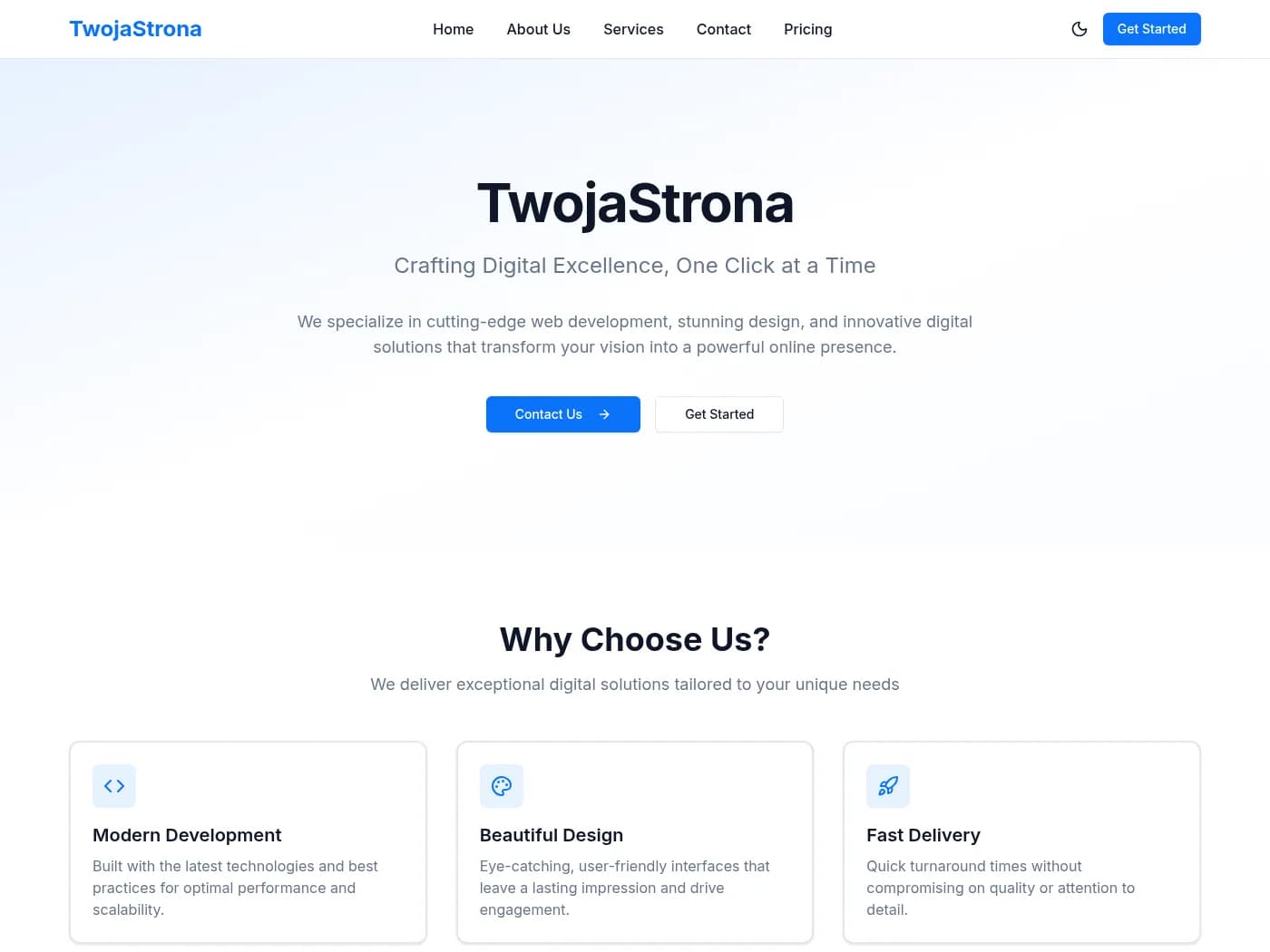 TwojaStrona Multi-Page Business Website Template