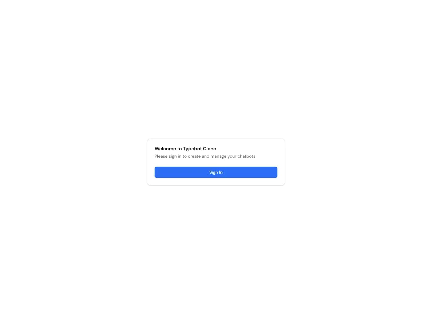 Typebot Clone - Interactive Chatbot Builder