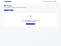 Typeform-Style Gradient Form Builder