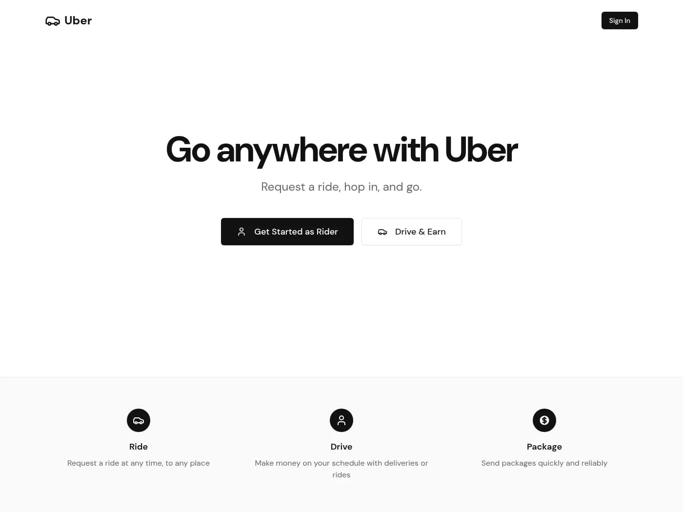 Uber Clone - Real-Time Ride-Hailing Platform