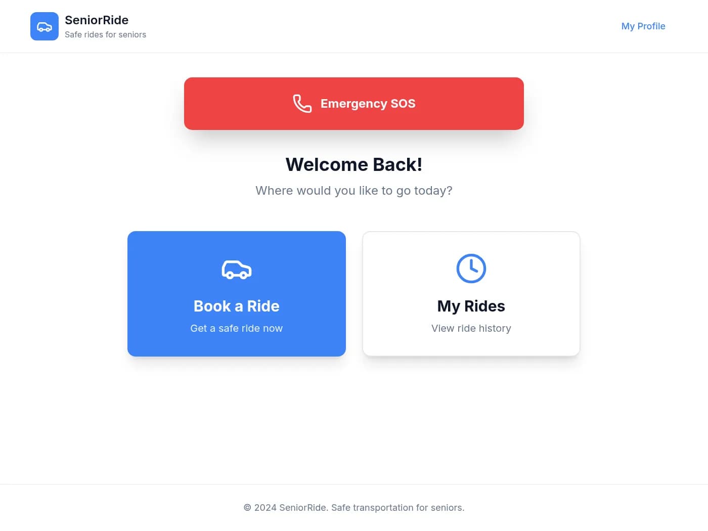 Uber for Seniors: Safe Ride-Sharing for the Elderly