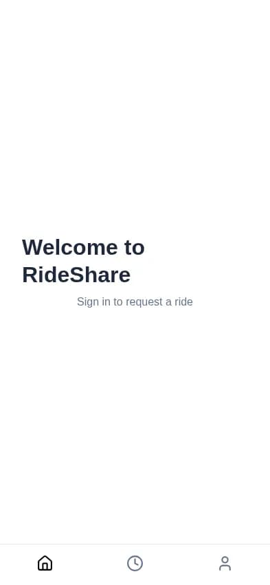 React Native Uber-like Ride Sharing App
