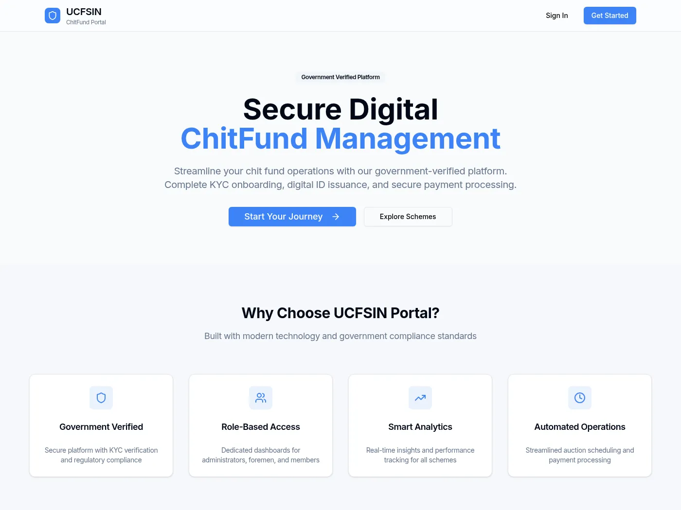 UCFSIN ChitFund Portal