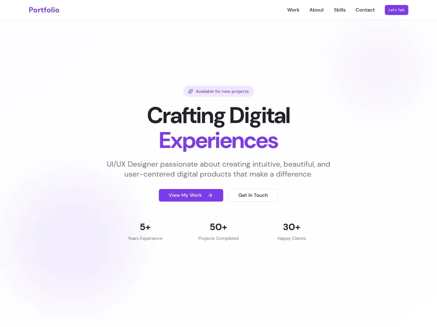 UI/UX Designer Online Portfolio