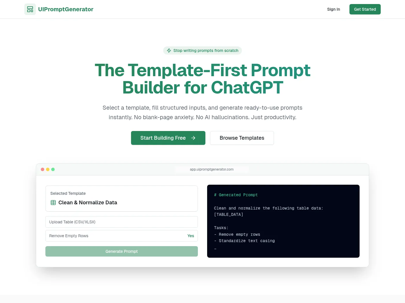 Blink.new app example