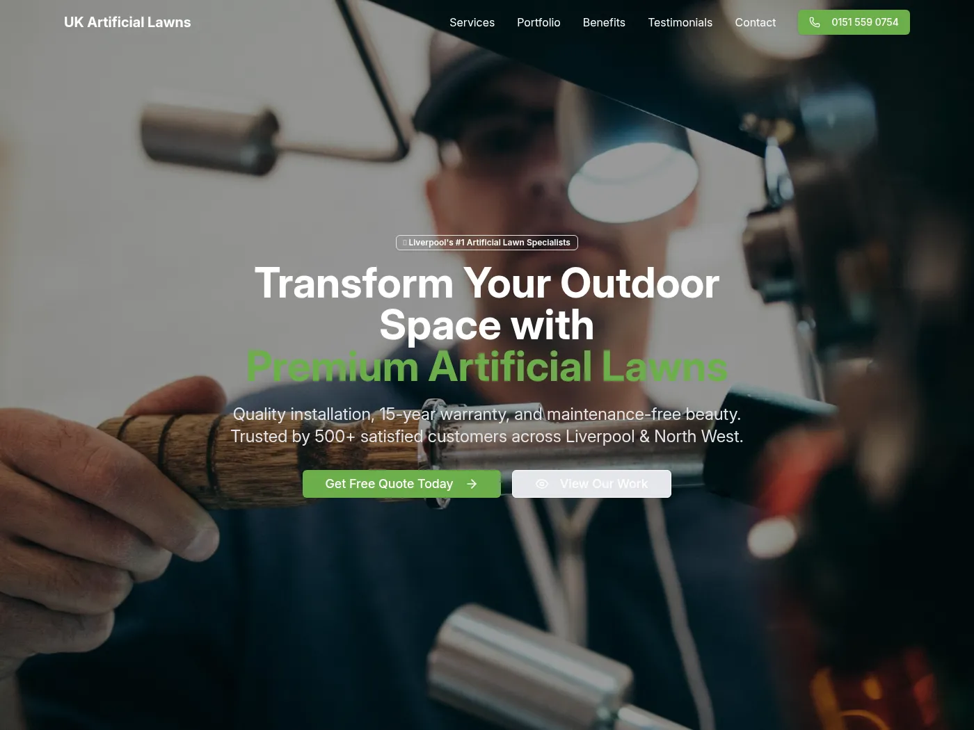 UK Artificial Lawns Website Redesign