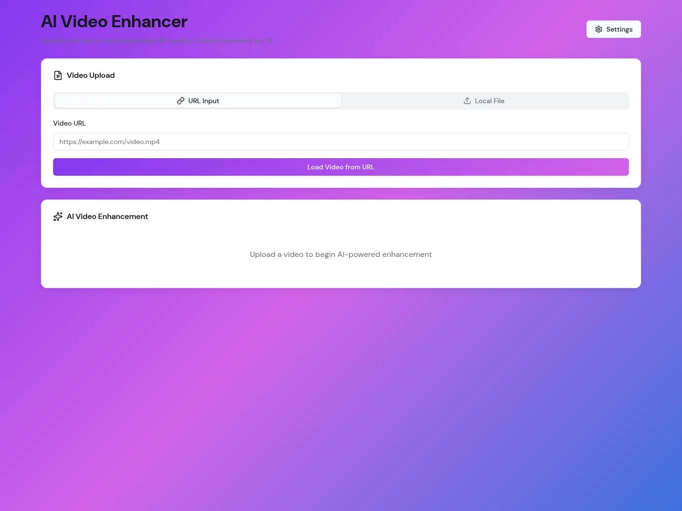 Ultimate AI-Powered Video Enhancement Web Application