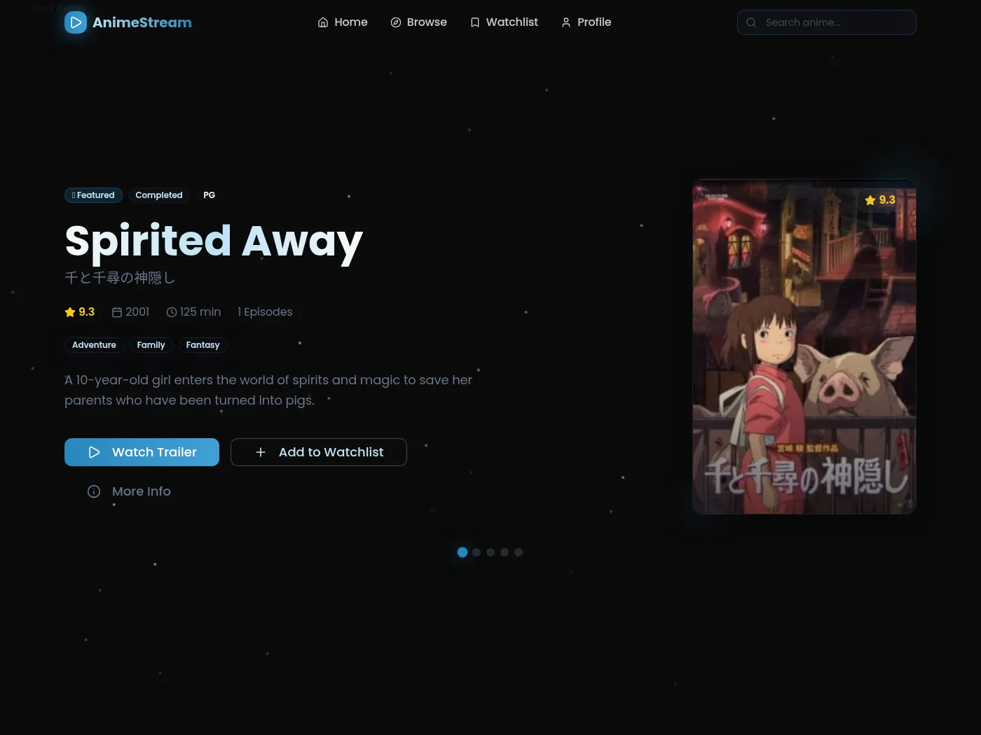 Ultimate Anime Streaming Website – Cinematic Platform Inspired by Crunchyroll & Netflix