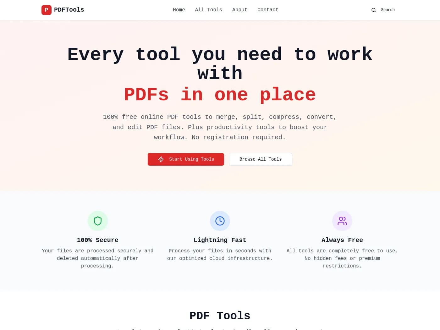 Ultimate Free PDF & Productivity Tools Hub