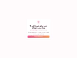 The Ultimate Women’s Weight Loss App Template by Cristina Negru
