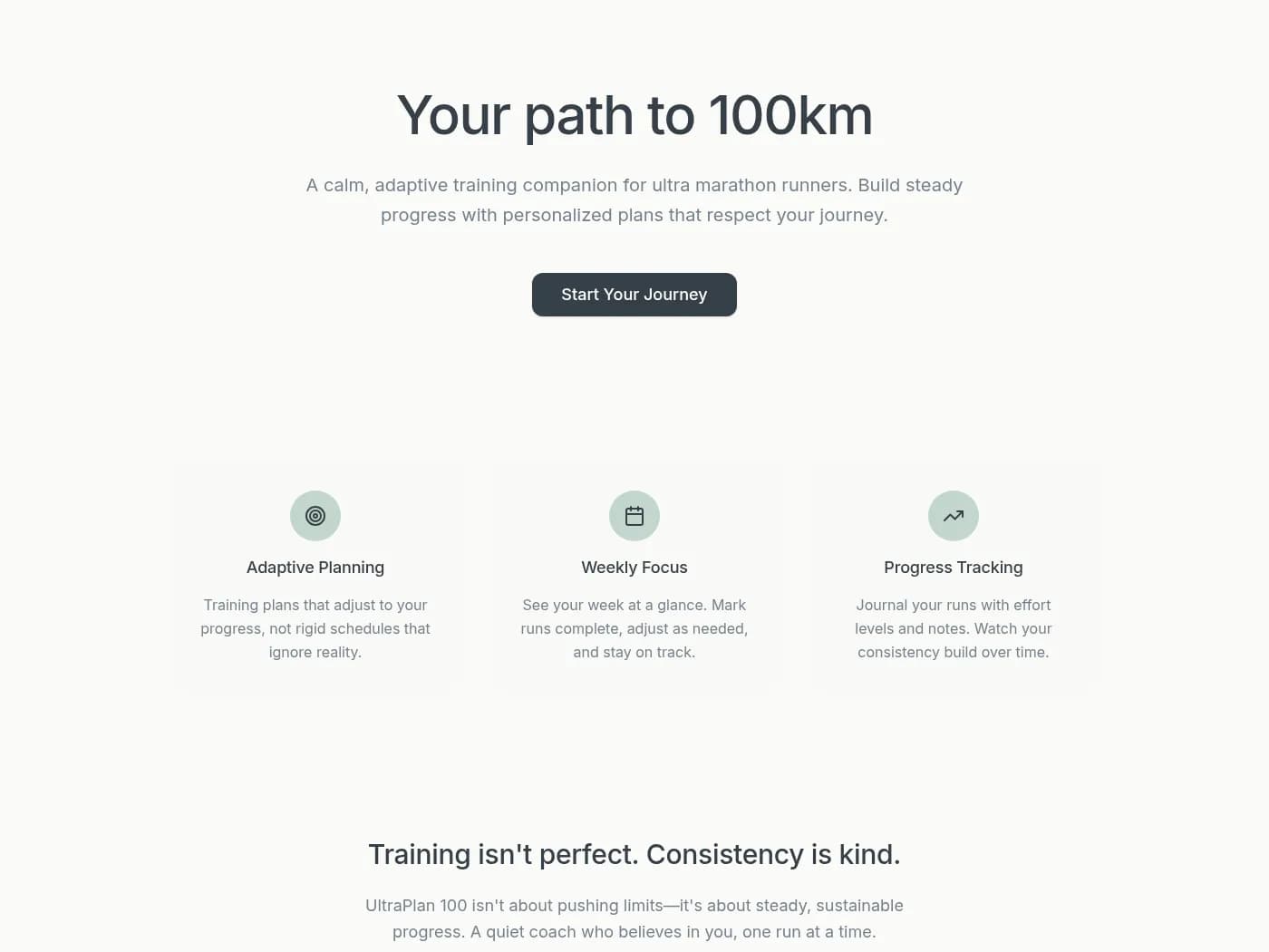 UltraPlan 100 – Adaptive Ultra Marathon Training Planner