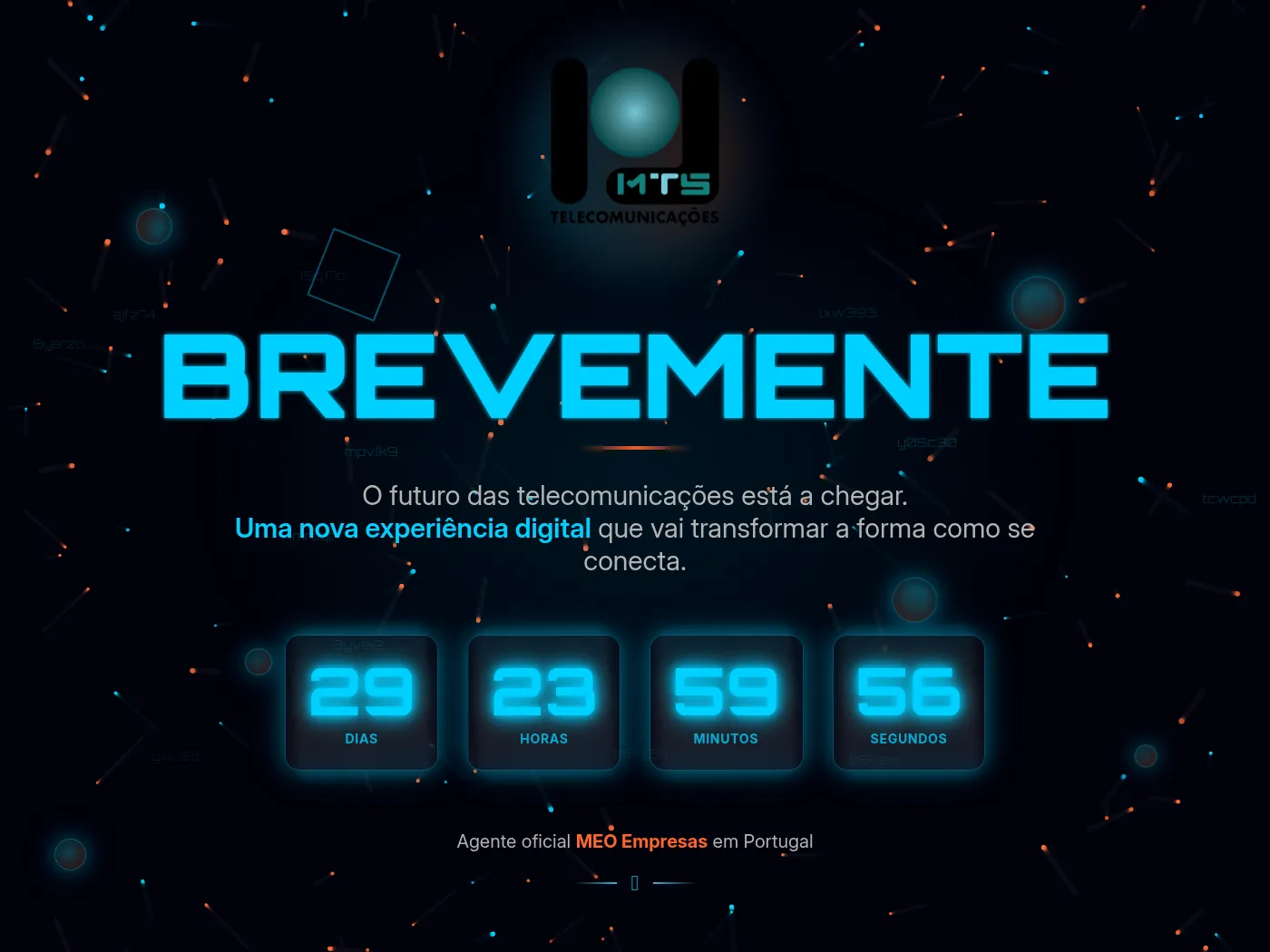 UMTS AI Futuristic Cinematic Countdown Landing Page
