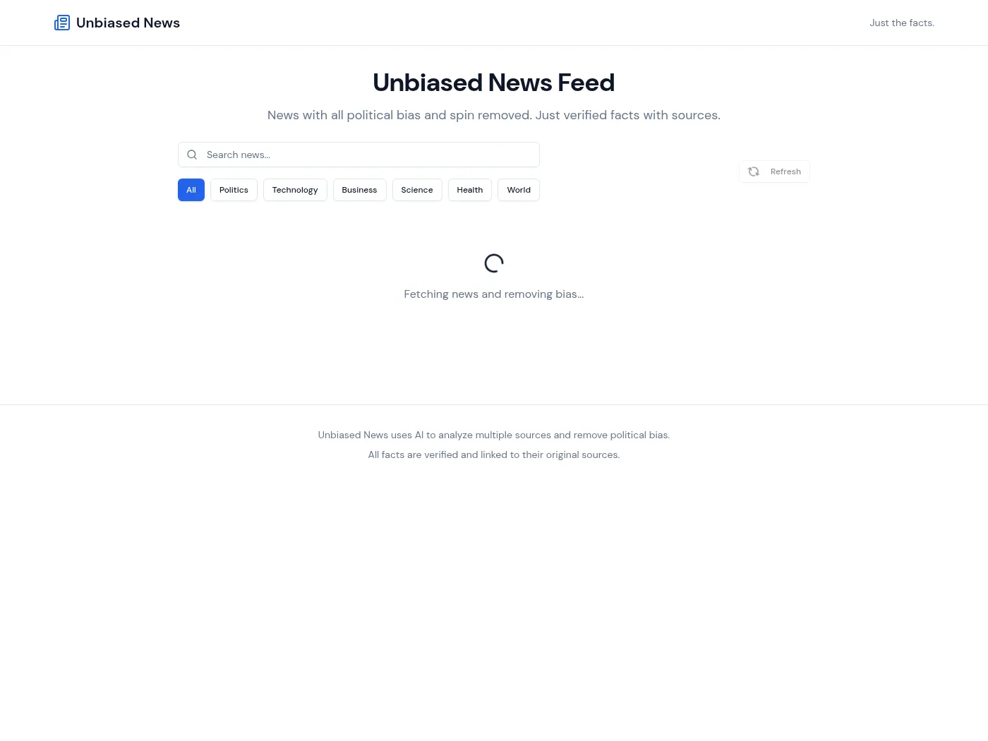 Unbiased News Aggregator