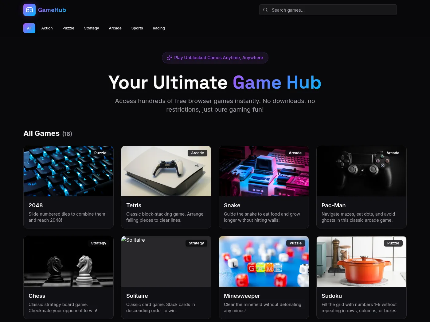 Unblocked Game Hub