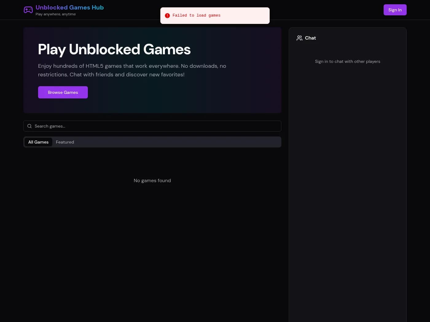 Unblocked Games Hub