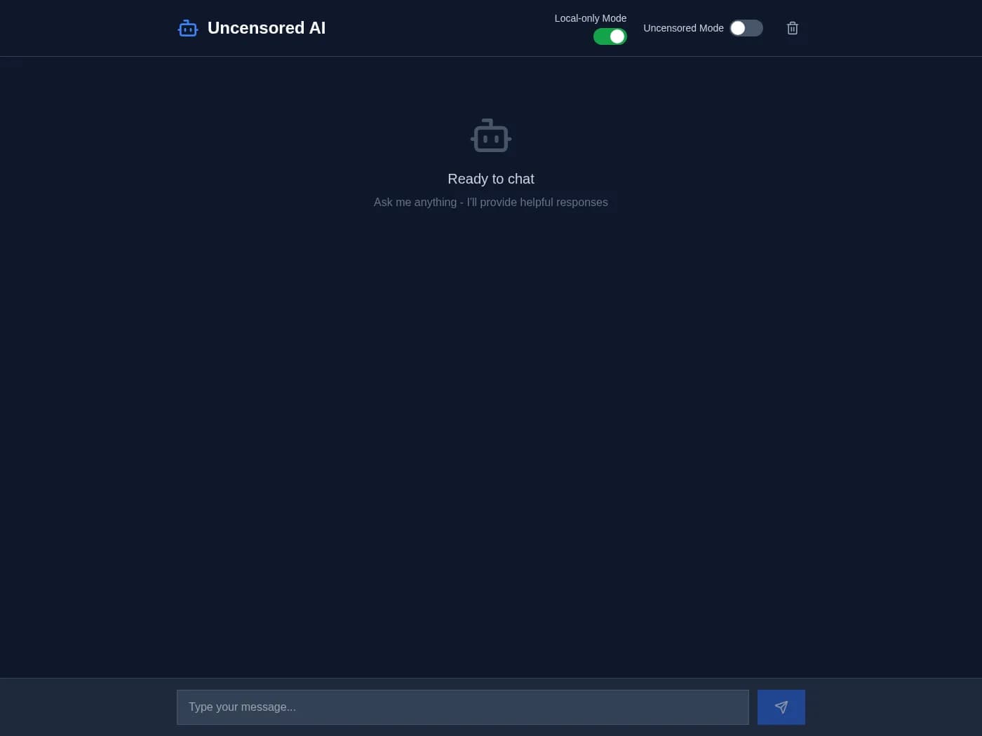 Uncensored AI Assistant