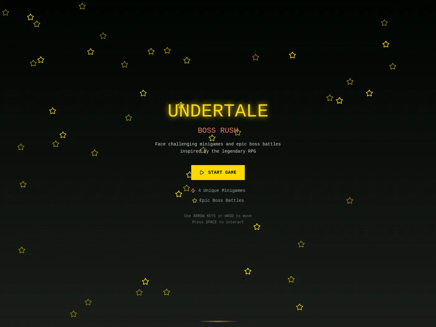 Undertale-Inspired Minigame Boss Rush