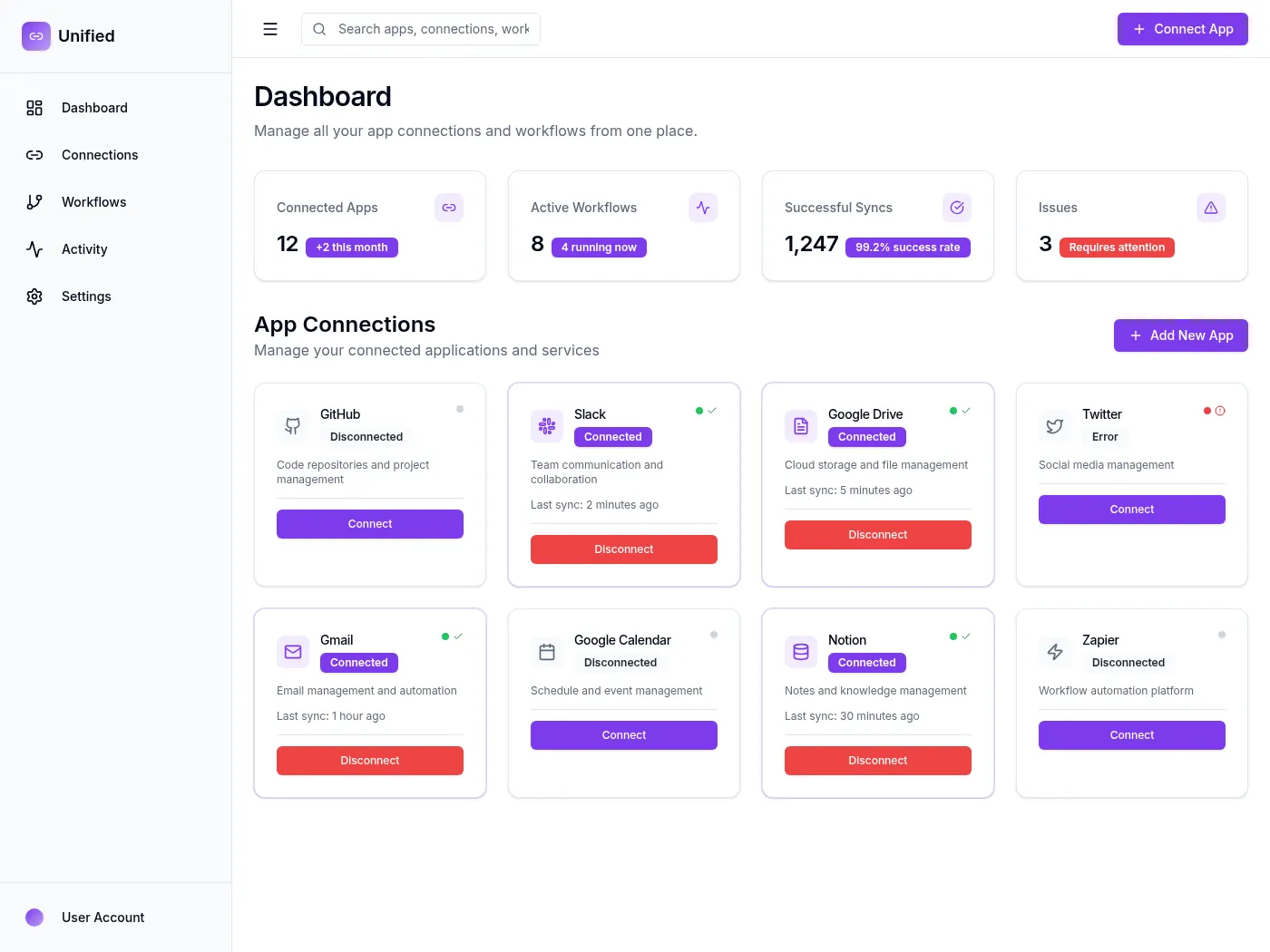 Unified App Connector