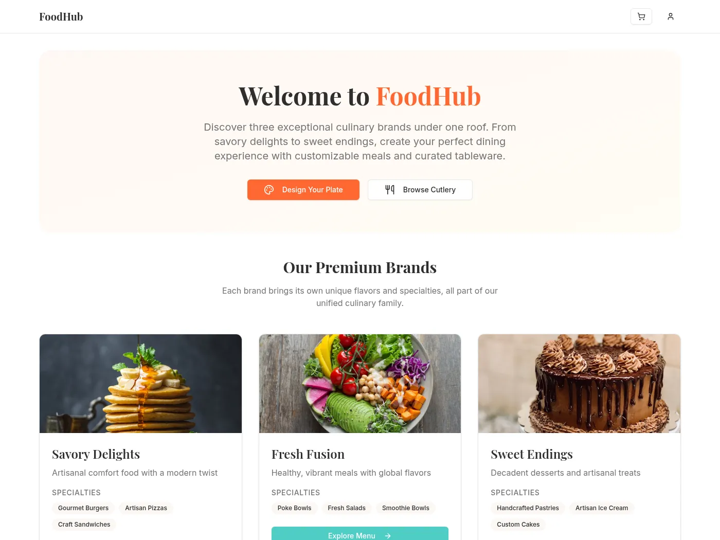 Unified Food Brands Platform