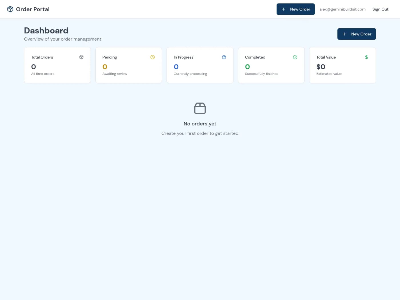 Unified Order Entry Portal for Multi-Division Manufacturing