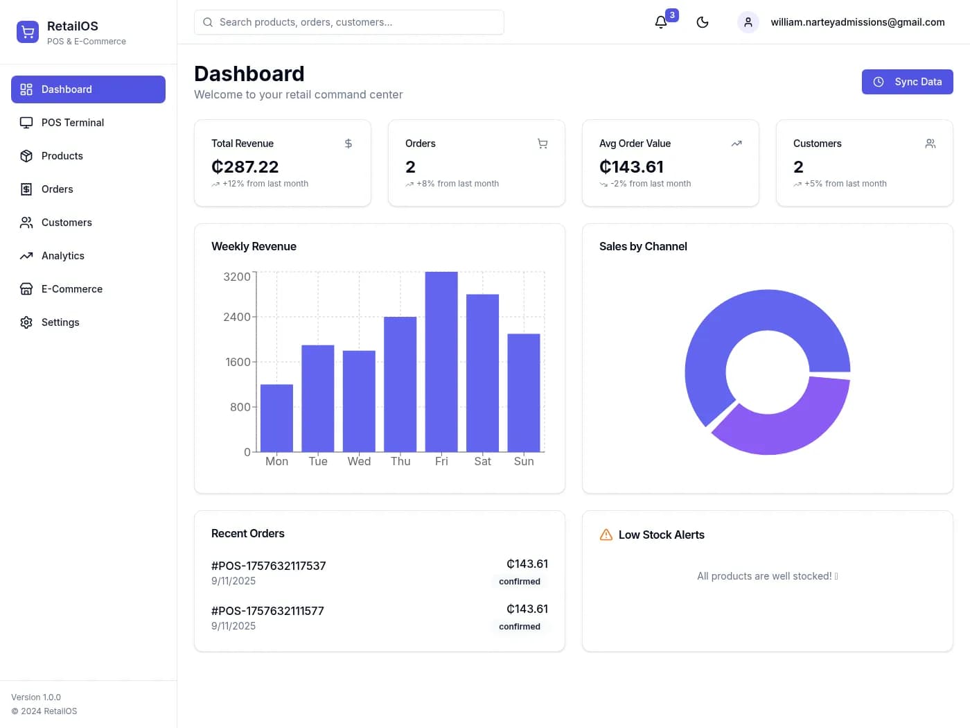 Unified Retail POS & E-Commerce Suite