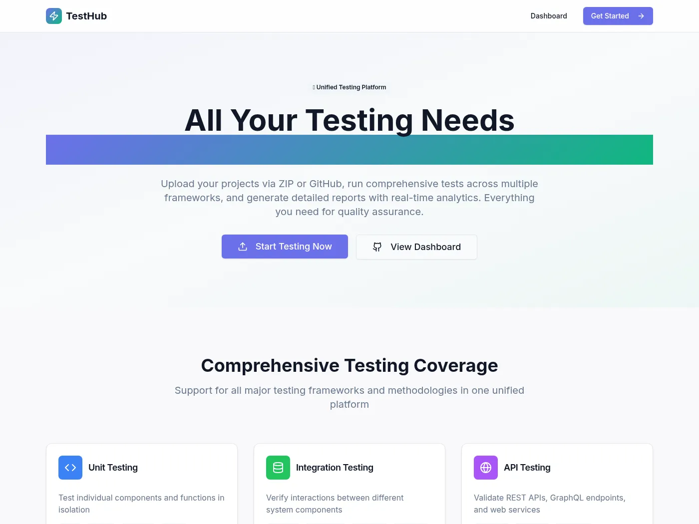 Unified Testing Platform