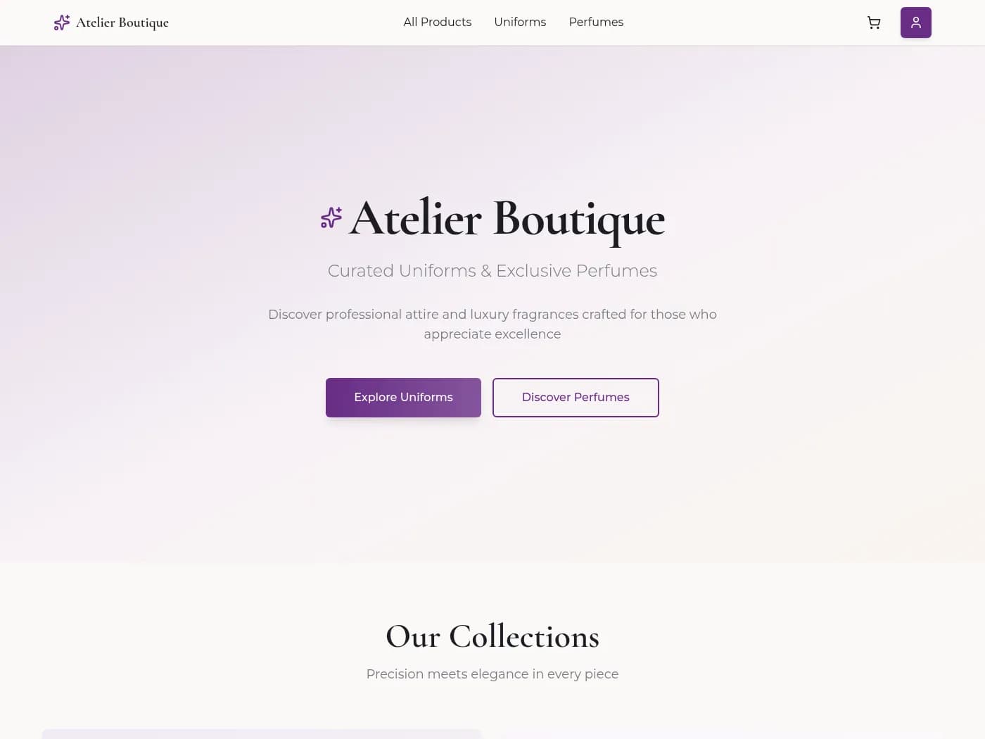 Uniform & Perfume Boutique E-commerce Platform