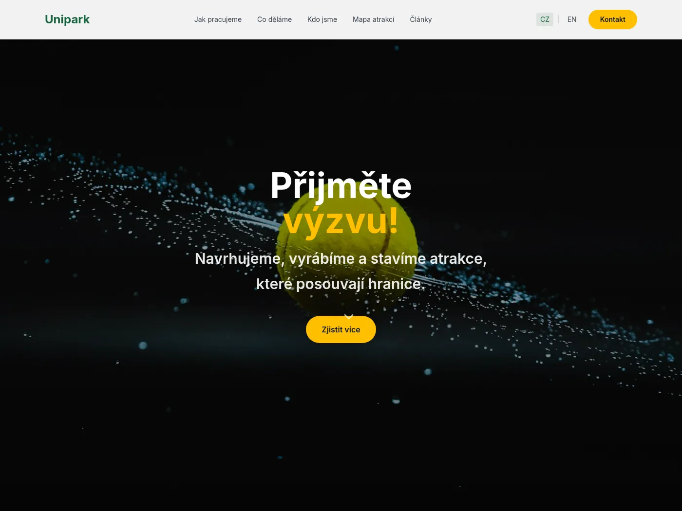 Unipark Czechia Website Revamp