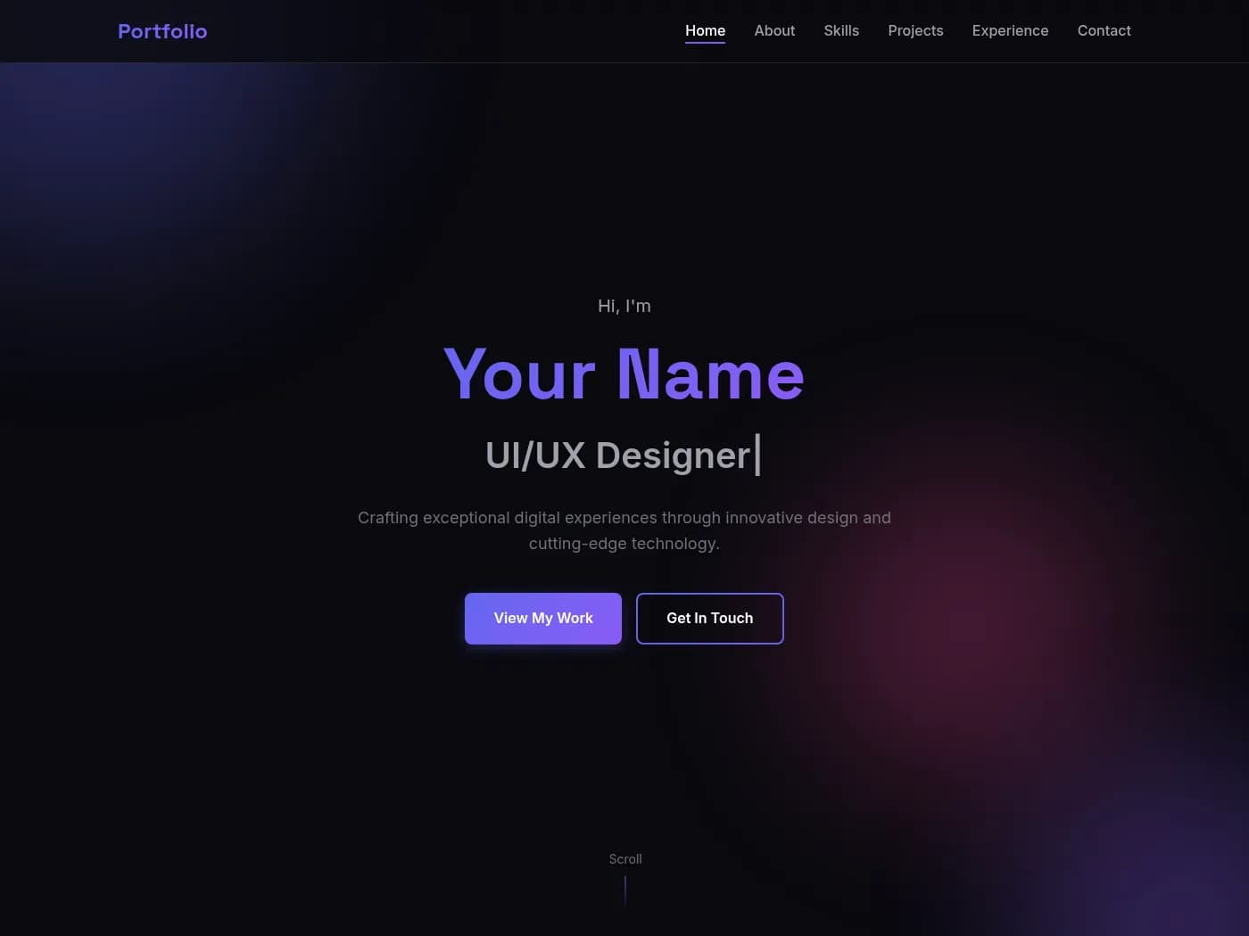 Unique and Modern Portfolio