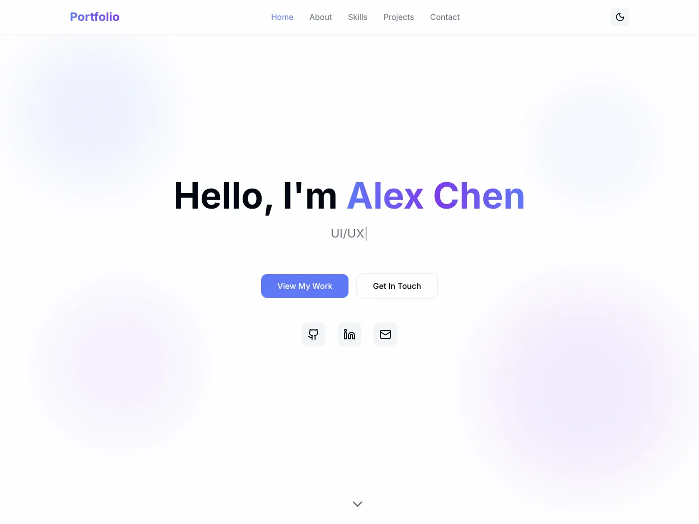 Unique Personal Portfolio Showcase