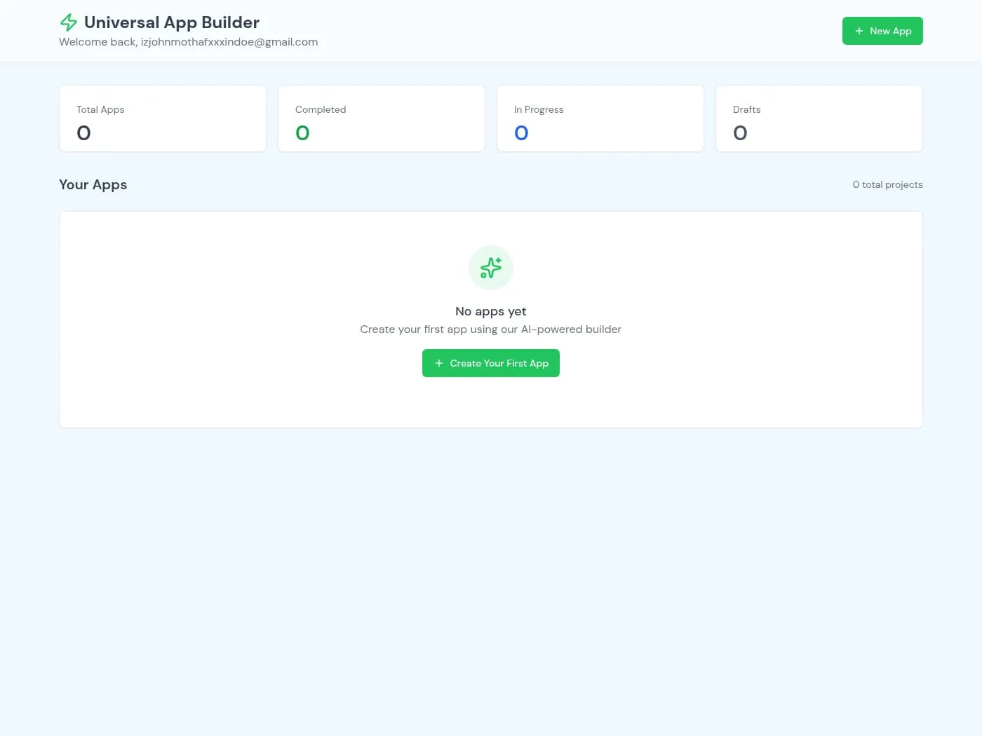 Universal App Scaffold & Builder Platform