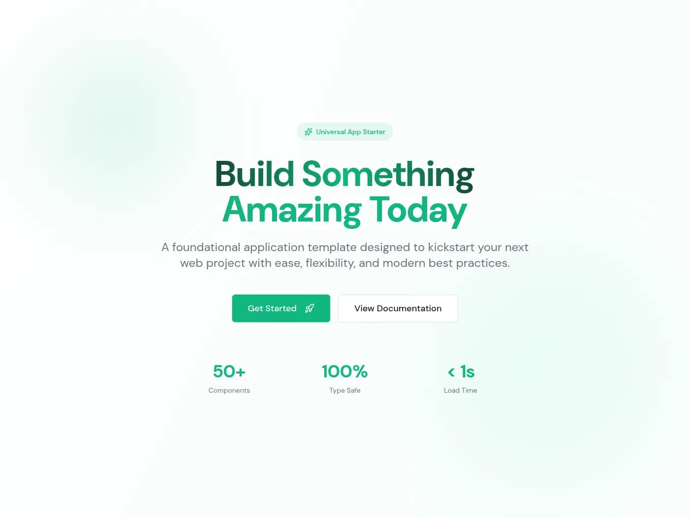 Universal App Starter