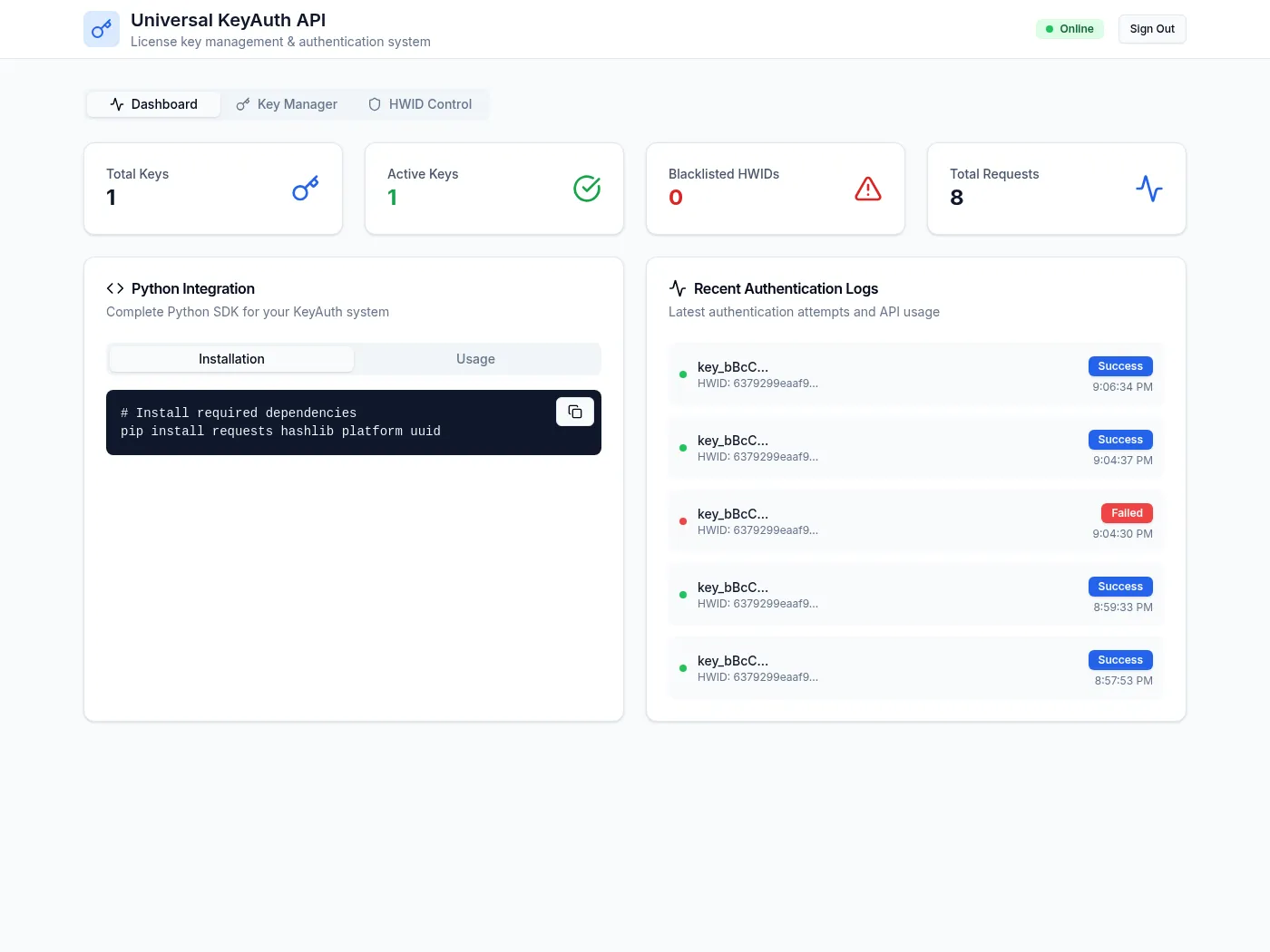 Universal Data Storage API
