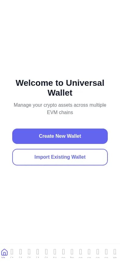 Universal EVM-Compatible Multi-Chain Mobile Wallet