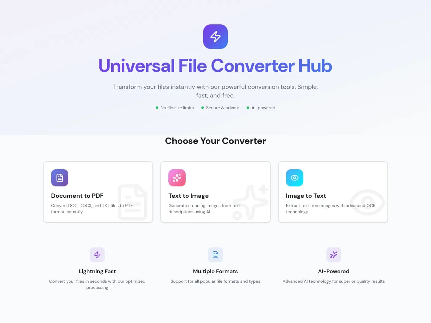 Universal File Converter Hub