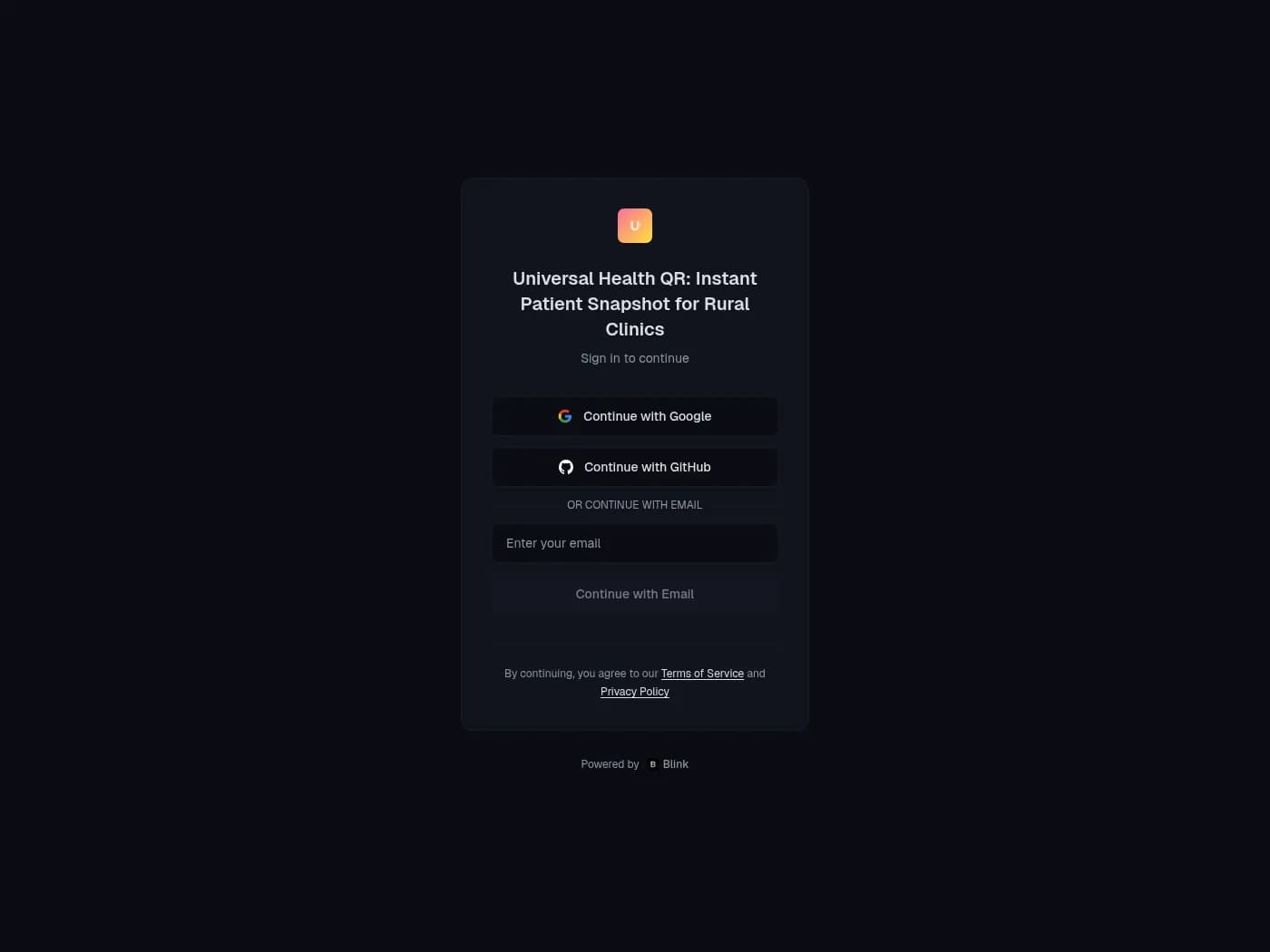 Universal Health QR: Instant Patient Snapshot for Rural Clinics