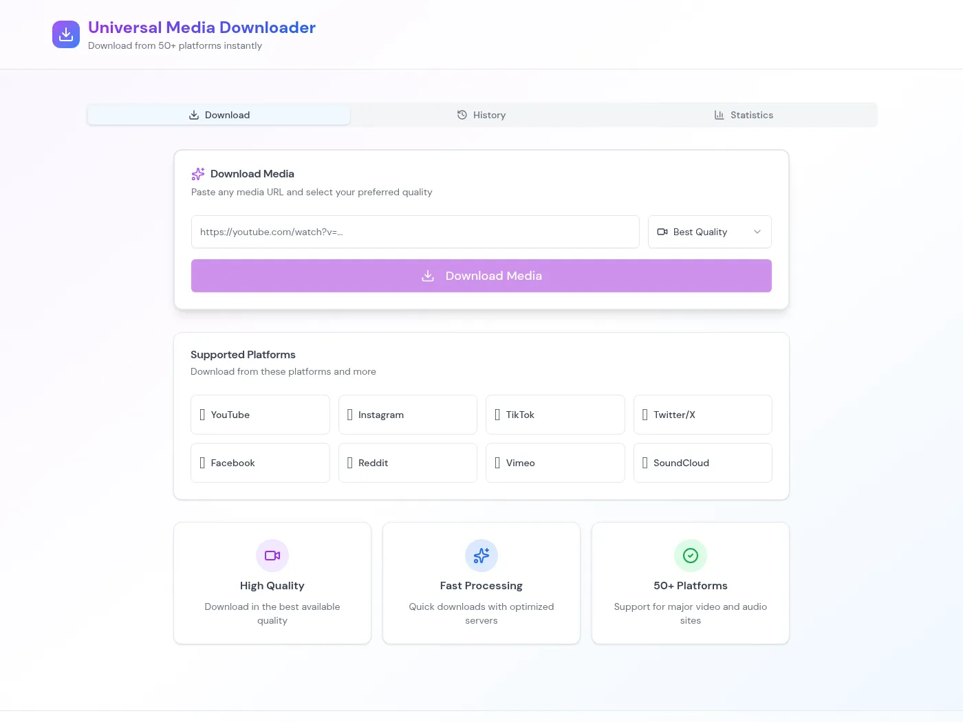Universal Media Downloader Telegram Bot