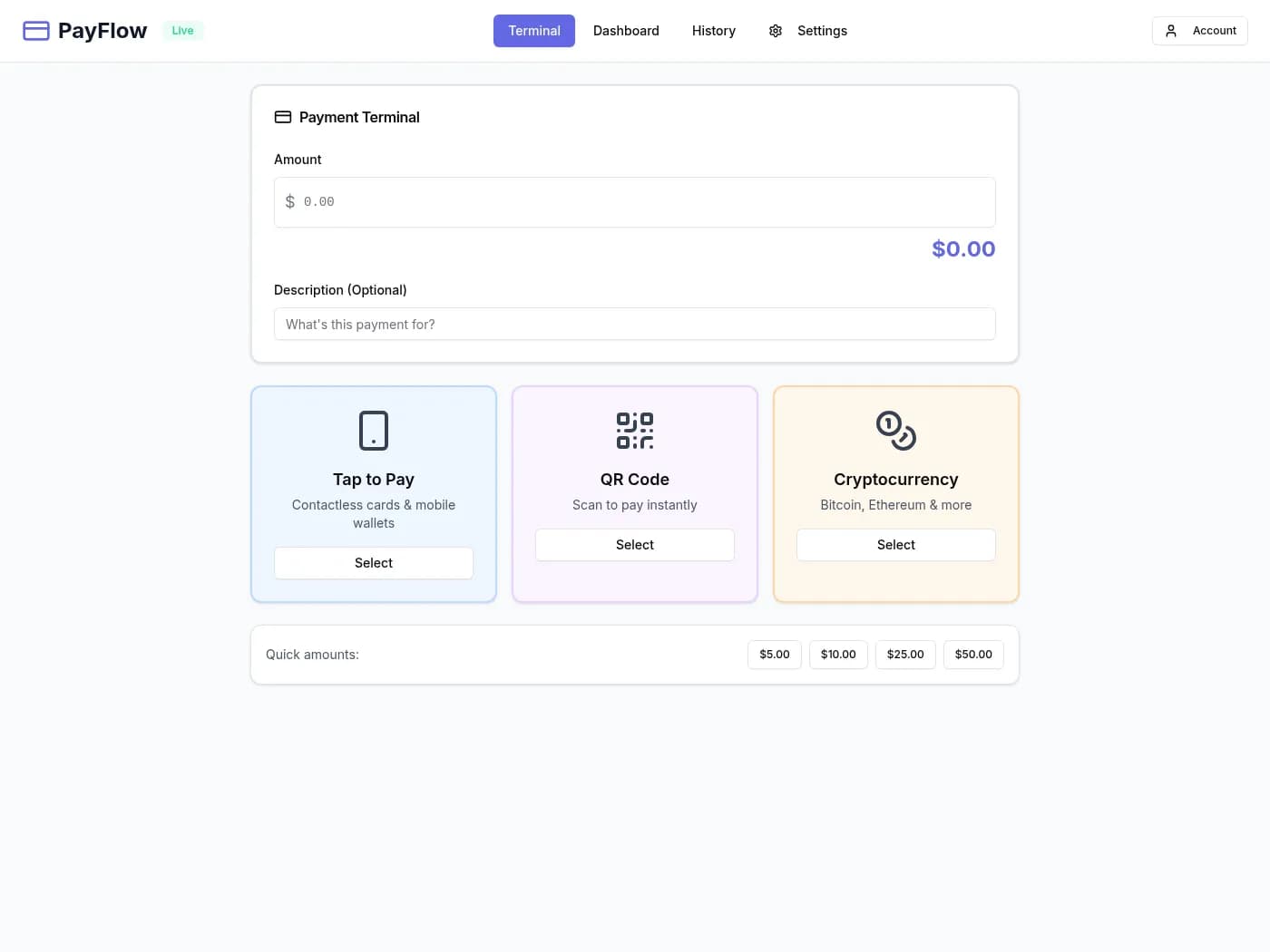 Universal Payment Processing App