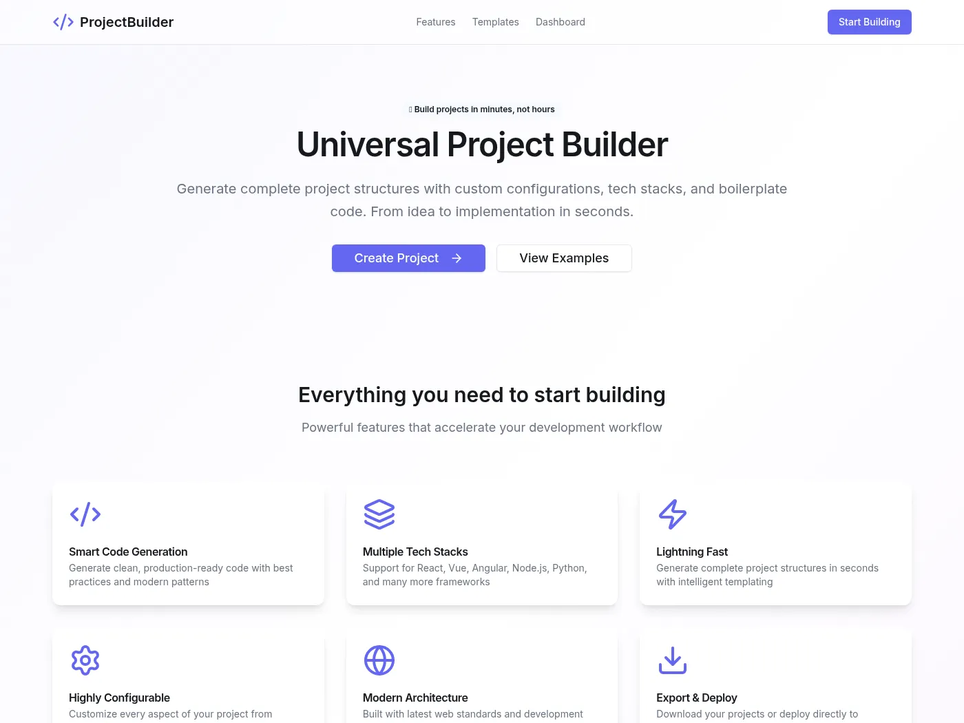 Universal Project Builder