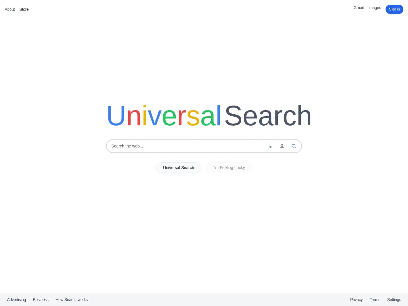 Universal Search Engine Clone