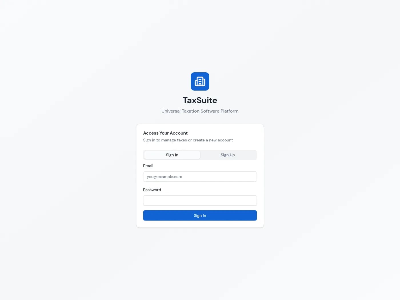 Universal Taxation Software Suite