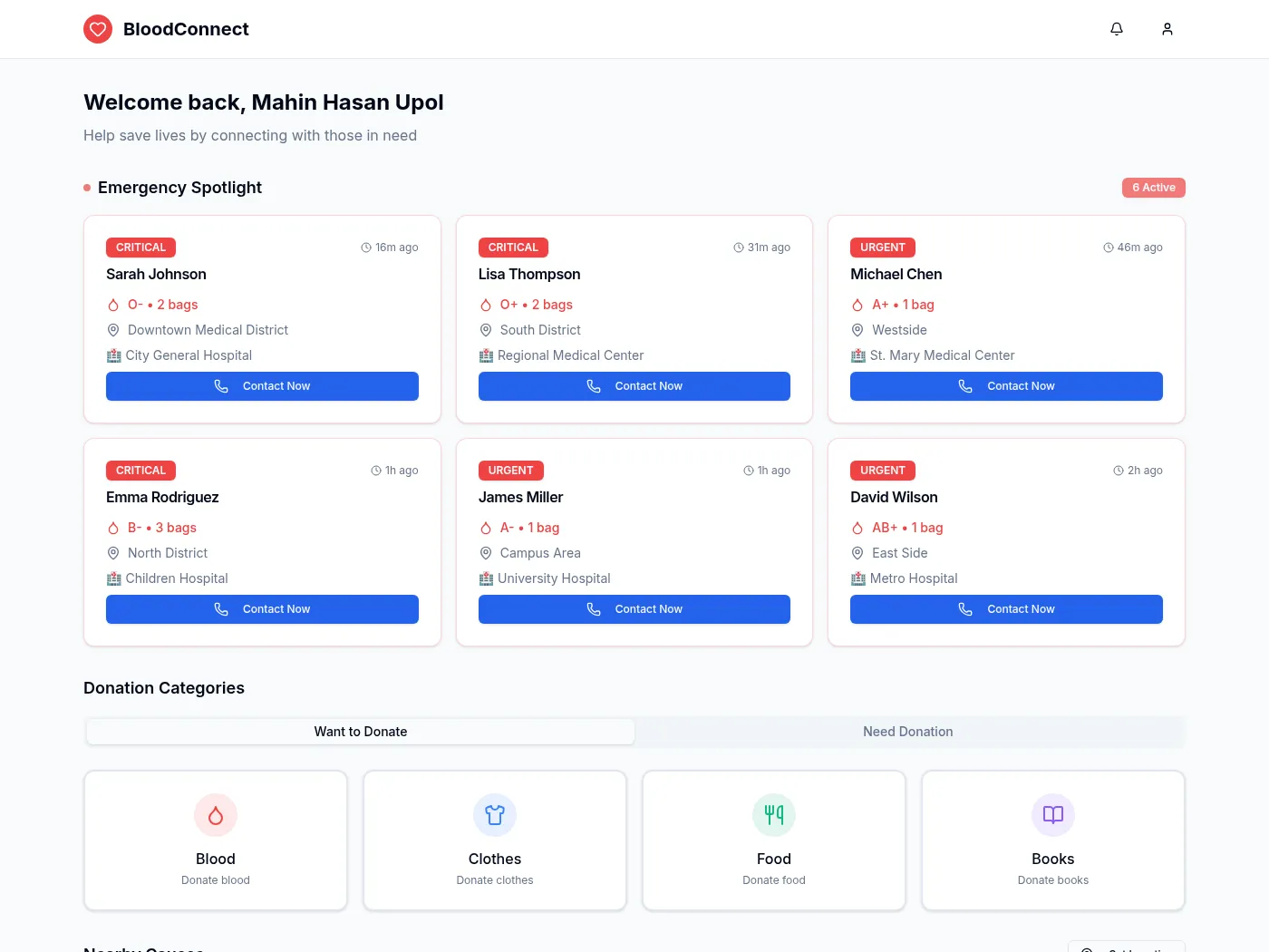 Universal Web App Frontend & Backend