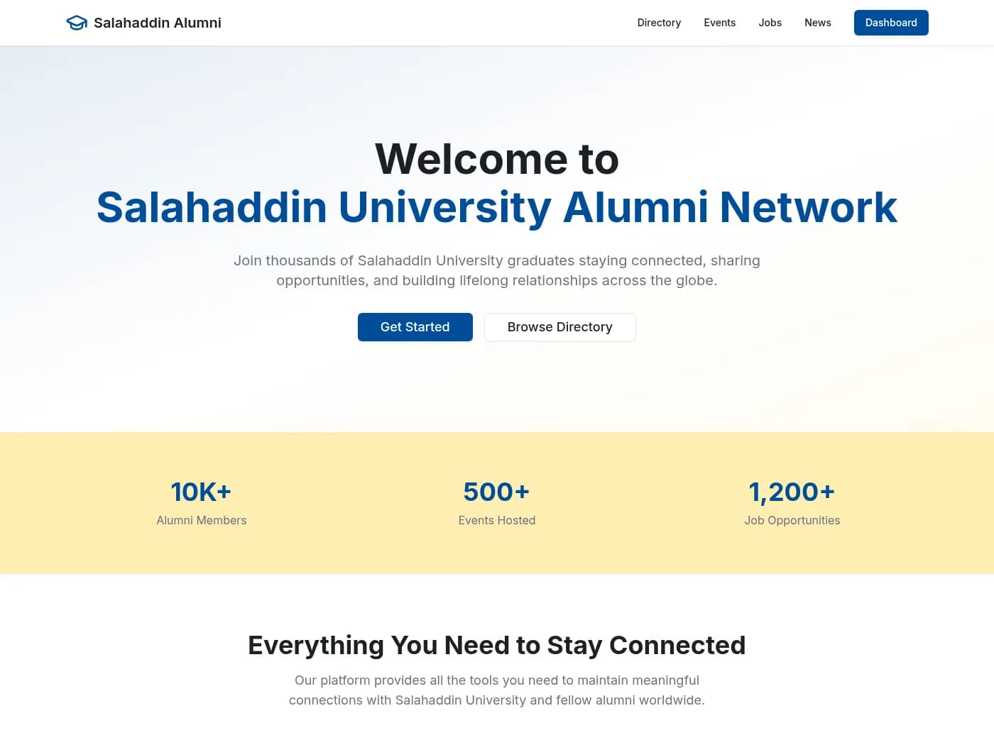 University Alumni Connector