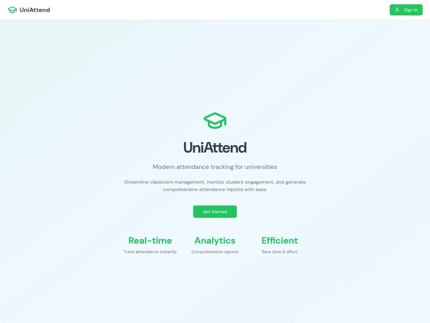 University Attendance Tracker